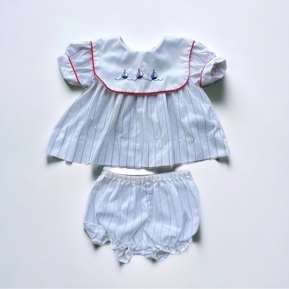 Alexis | Dresses | Vintage Brand Alexis Infant Sailor Dress Matching ...